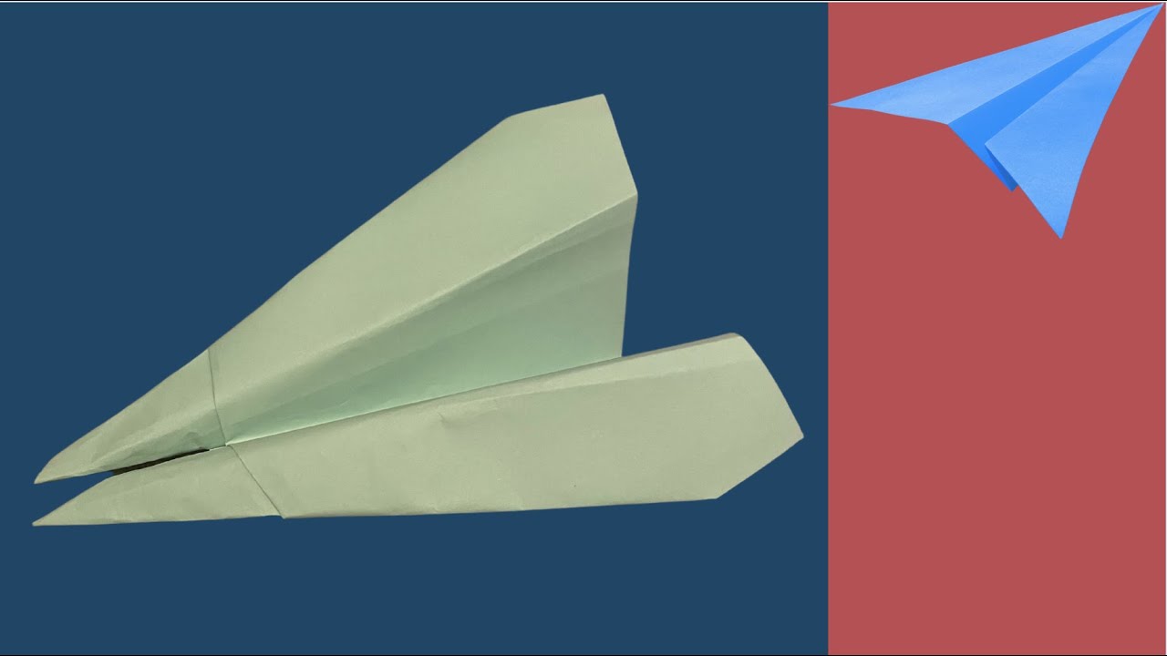 Really easy paper airplane that flies in loop with two spikes! - YouTube