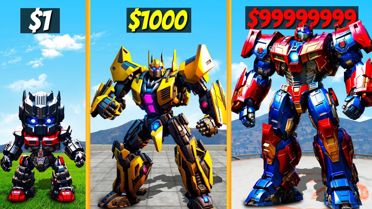 Upgrading $1 TRANSFORMER to $1,000,000 TRANSFORMER in GTA 5! - YouTube