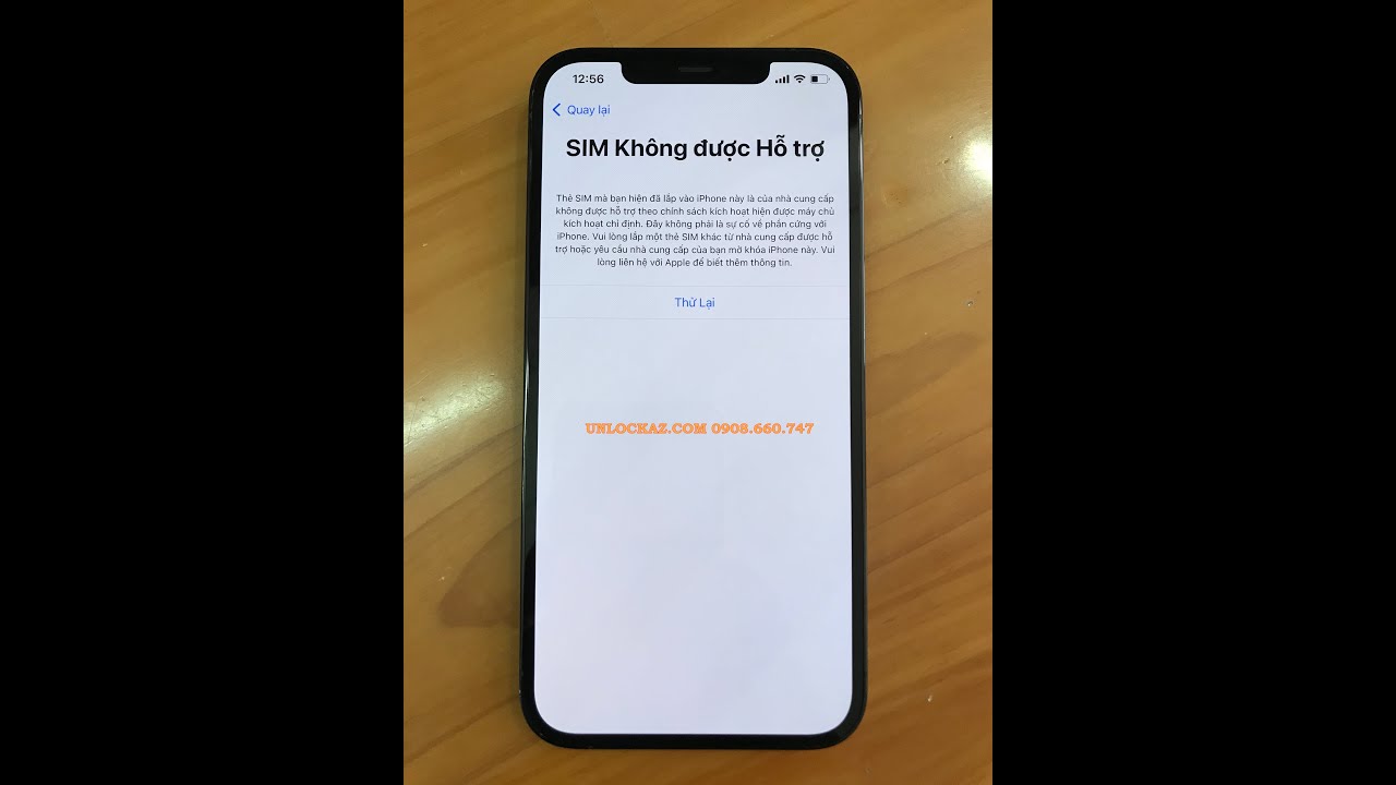 Unlock iPhone 12 Pro Max SIM không được hỗ trợ giá rẻ nhất - YouTube