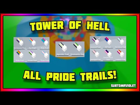 🌈How to Get All Pride Trails | Roblox Tower Of Hell - YouTube