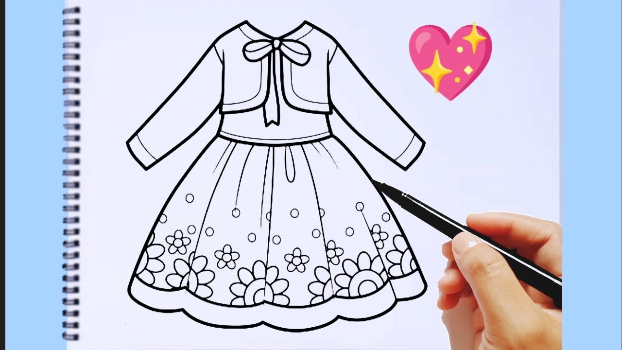 BELAJAR MENGGAMBAR, MEWARNAI, DAN MELUKIS UNTUK ANAK-ANAK MUDAH.//DRESS ...