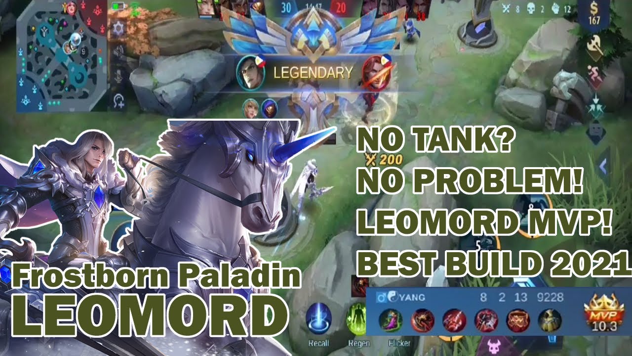 Mobile legends Leomord gameplay | No tank? No problem! best build 2021 ...