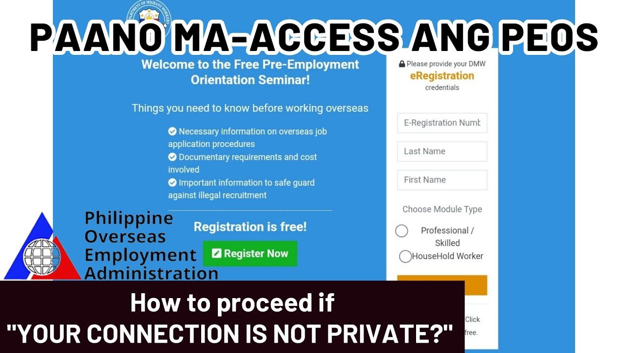 Paano Ma-access ang PEOS website? - YouTube