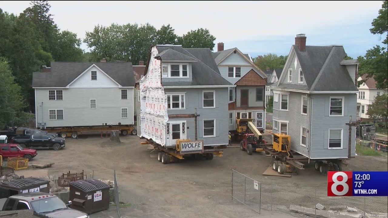 Moving house: Historic Hartford homes relocated - YouTube