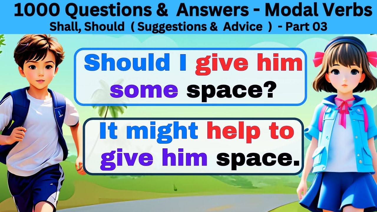 1000 Questions and Answers| Modal Verbs in English | Shall and Should ...