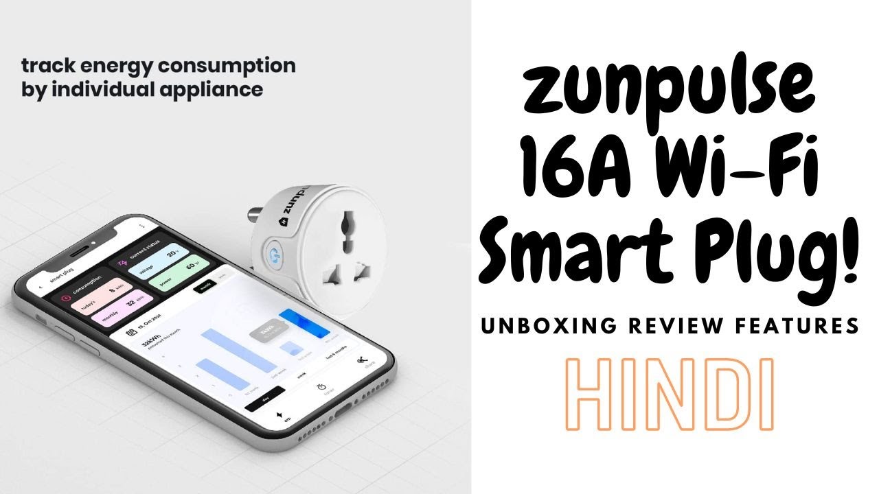Zunpulse 10A Smart Plug with Wi-Fi Connectivity and Energy Monitoring ...