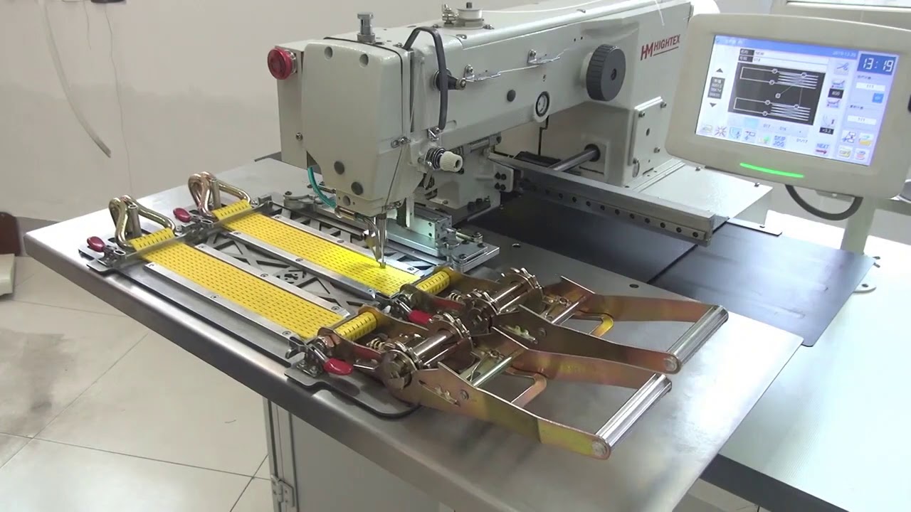 High speed Automatic patter sewing machine for Ratchet straps making ...