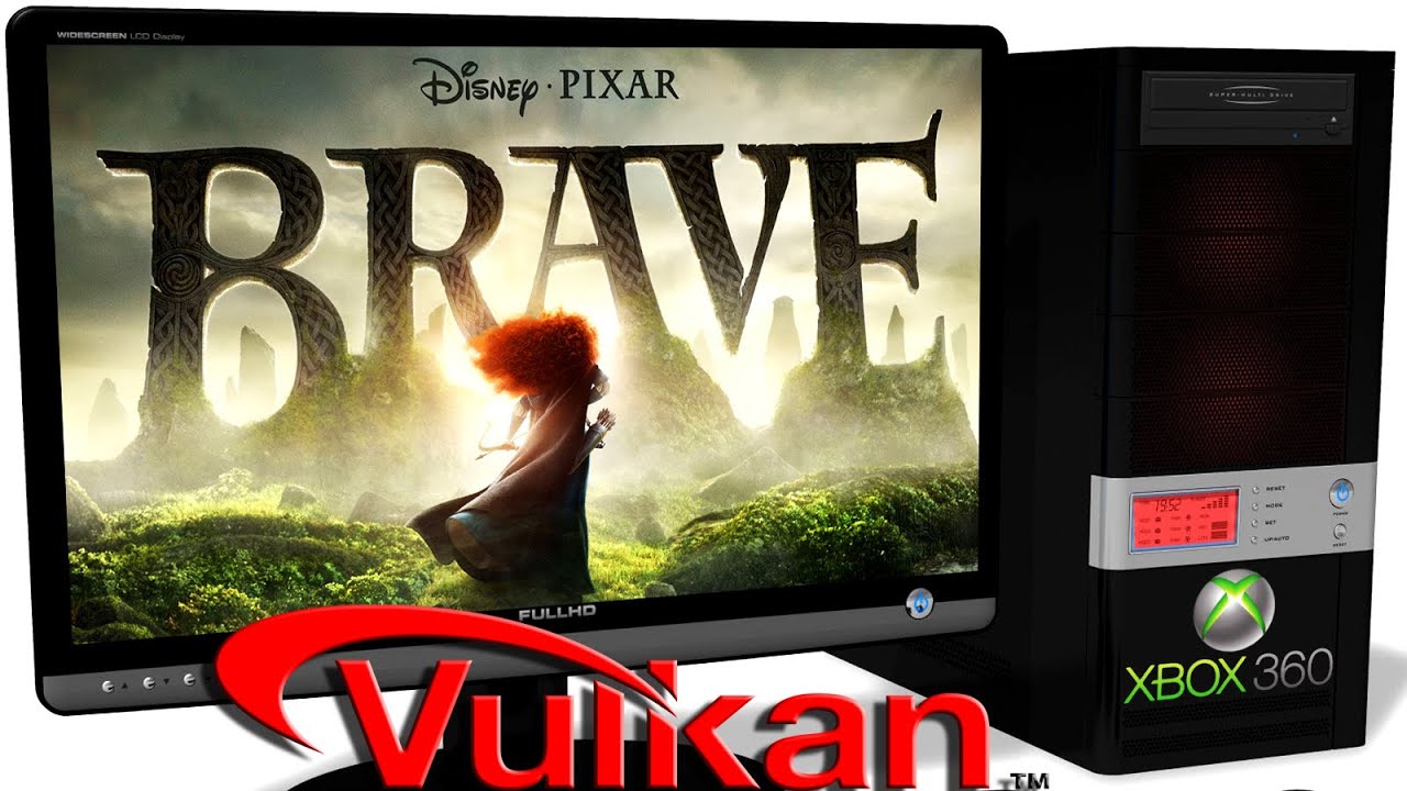 XENIA Xbox 360 Emulator - Brave (2012). Ingame. Vulkan api. Test run on ...