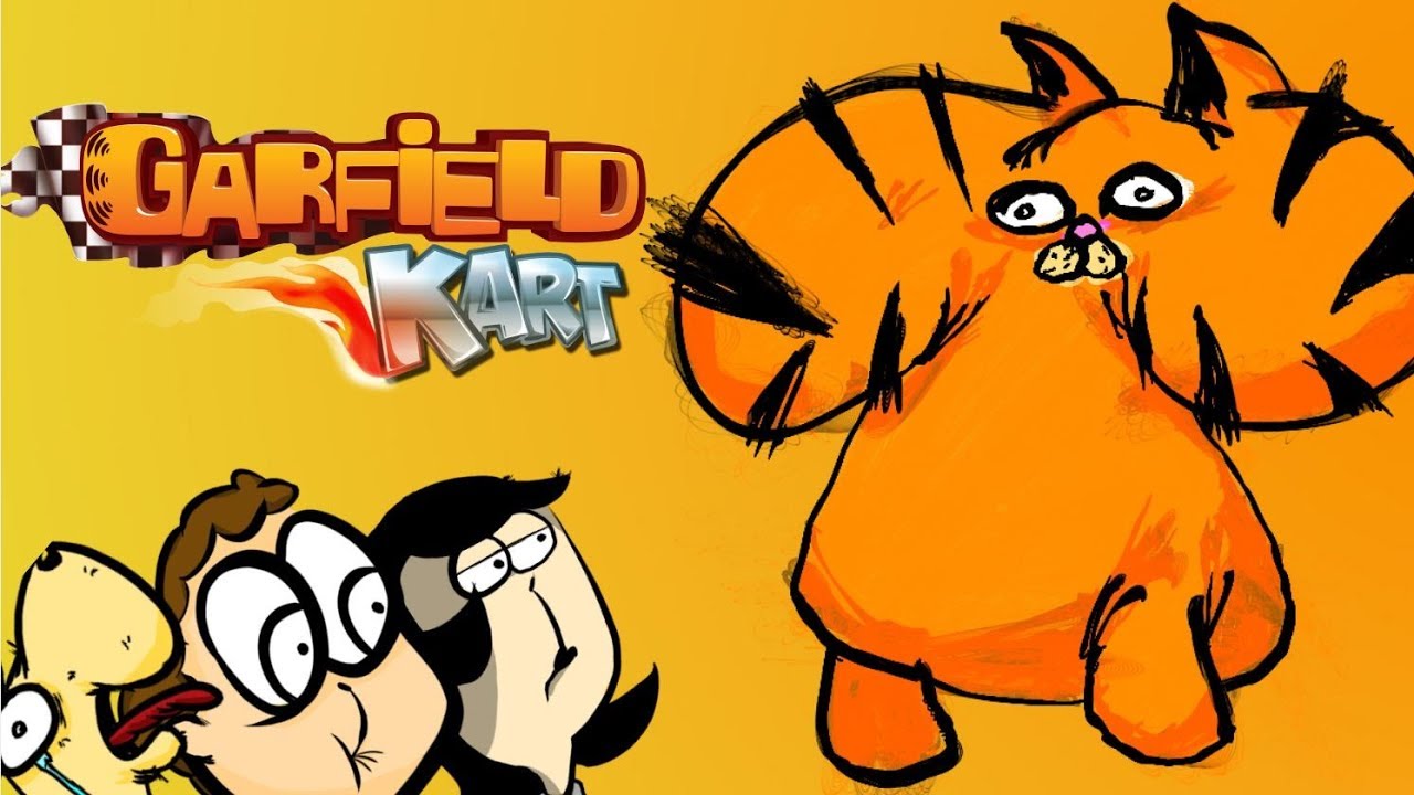 Garfield Kart: Odie Gets Kicked Off The Table - YouTube