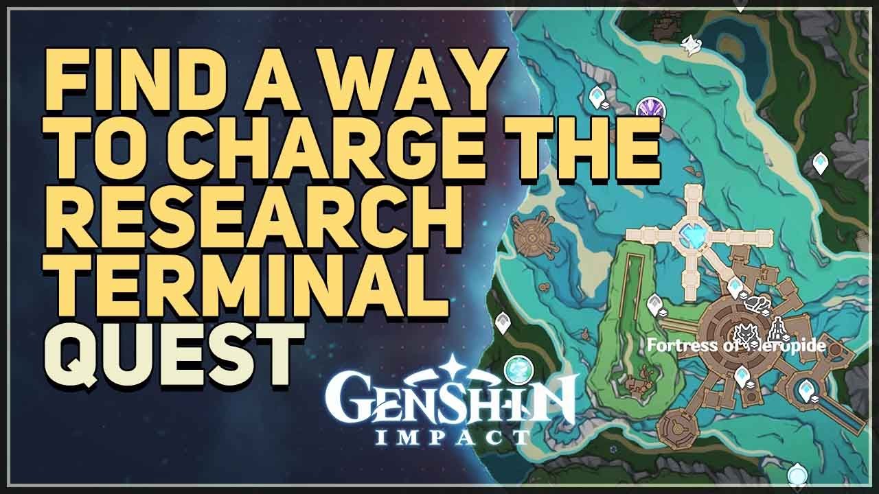Find a way to charge the research terminal Genshin Impact - YouTube