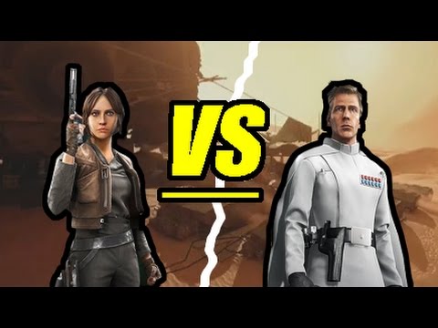 Star Wars Battlefront - Krennic VS Jyn - Hero 1v1 - YouTube