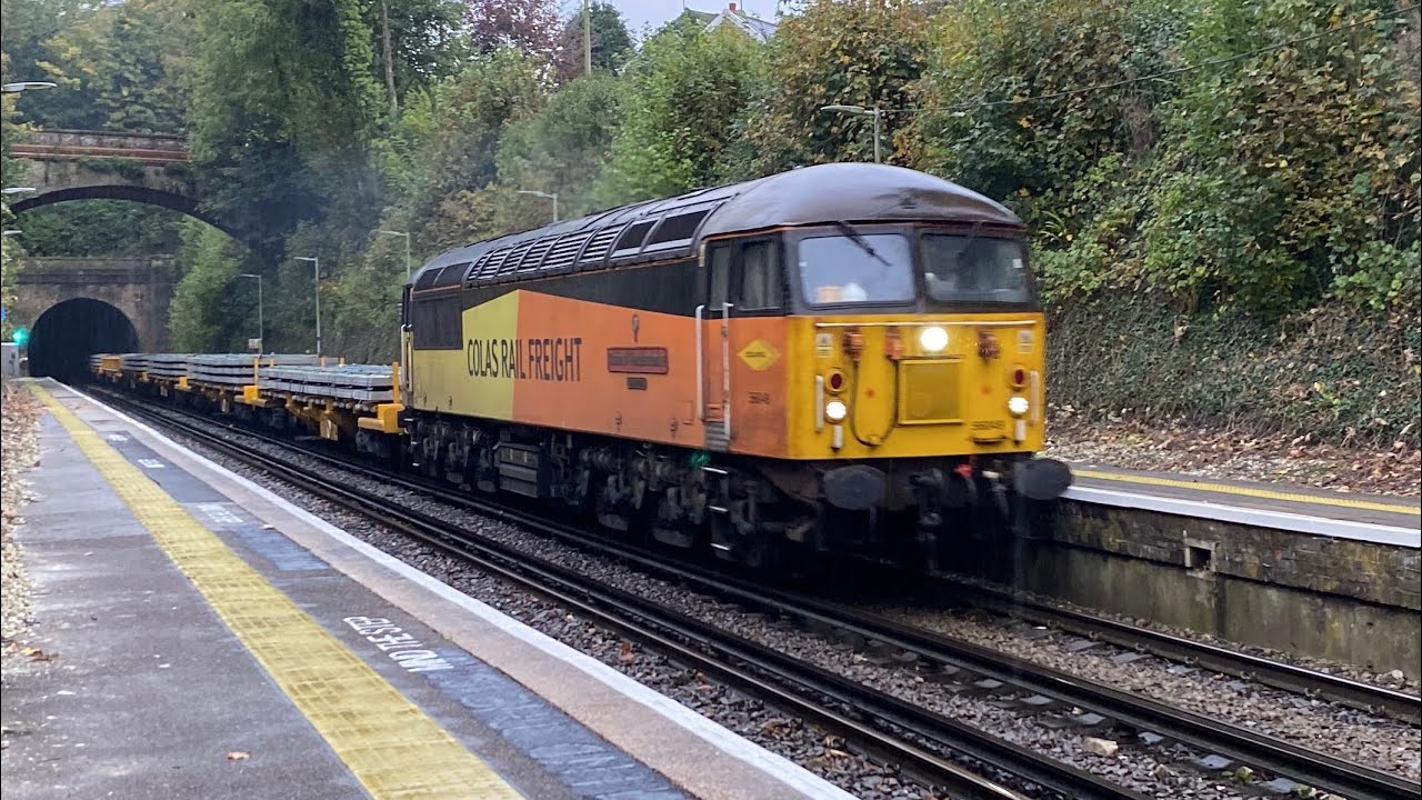 56049 passes through Platform 1 at Shepherds Well, 26.10.2024 - YouTube