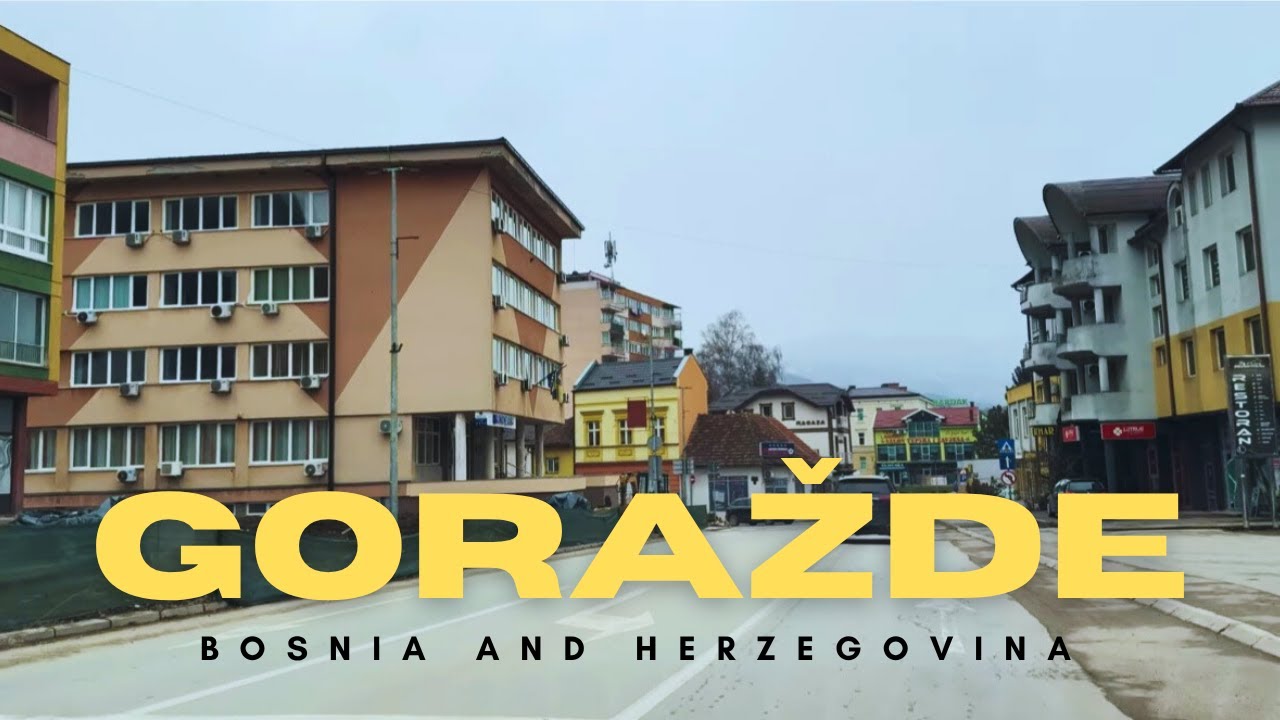 Driving in Gorazde, Bosnia and Herzegovina | Vožnja kroz Goražde 4K ...