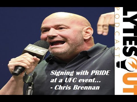 Signing with PRIDE at a UFC Event - Chris Brennan - YouTube
