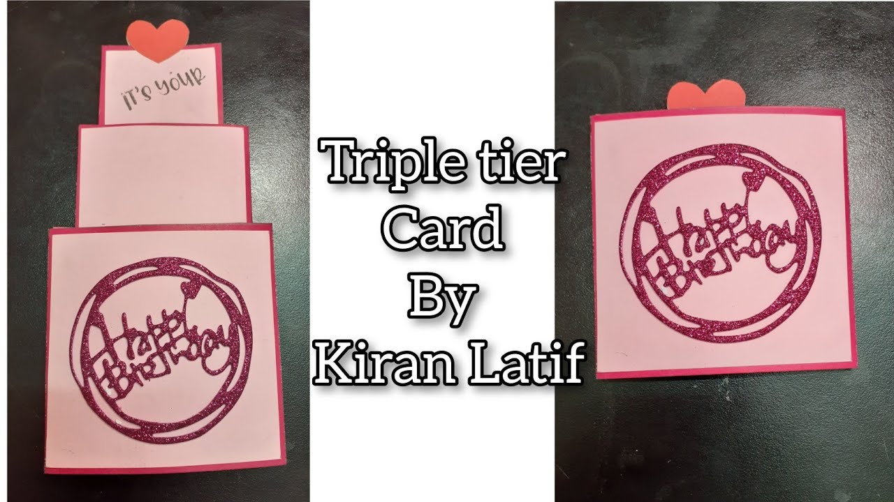 Triple Tier Slider Card| Growing Cake Card Tutorial | Increasing Cake ...