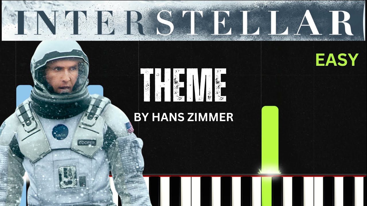 Interstellar - Main Theme by Hans Zimmer | EASY Piano Tutorial - YouTube