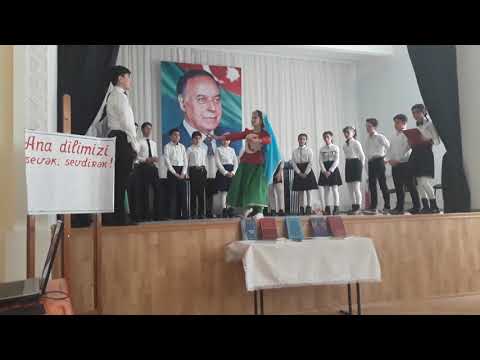 Mingecevir seheri 3nomreli mekteb 7-ci sinif sagirdlerinin ANA DILI gunune hesr olunan tedbiri 2018