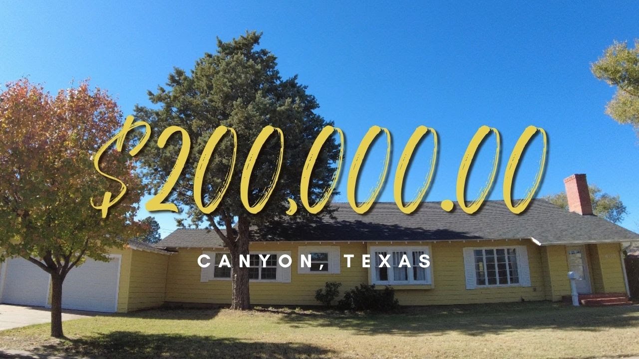 House Tour $200,000.00 in Canyon Texas | Texas Real Estate - YouTube