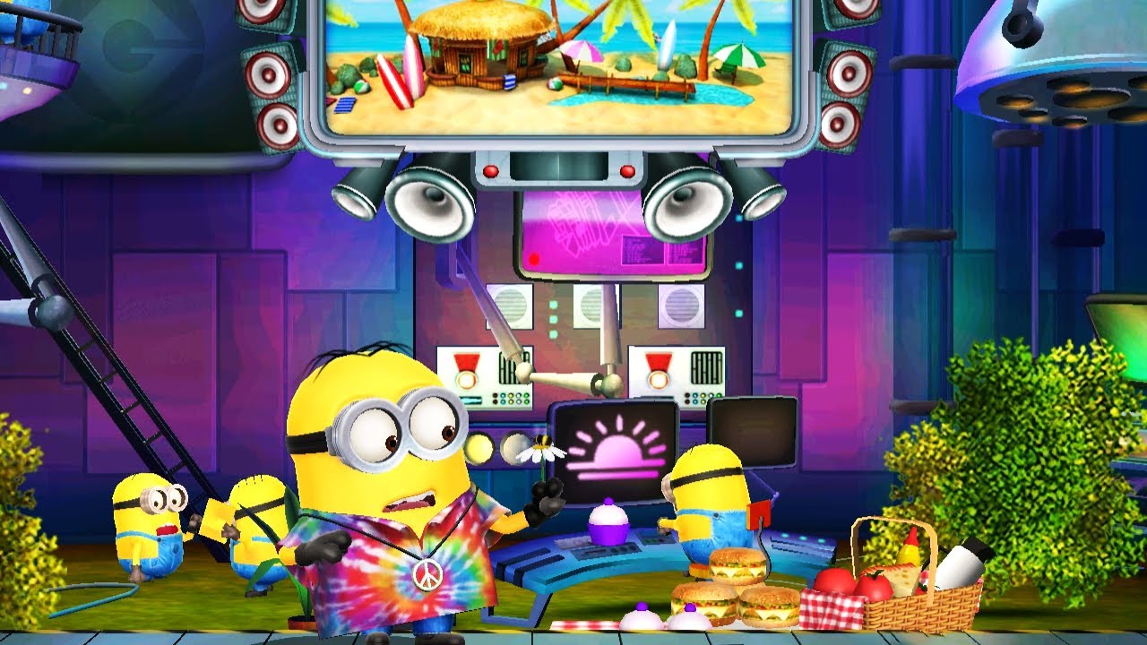 Minion Rush One Week Picnic – Mở Khóa Minion Peace And Love - YouTube