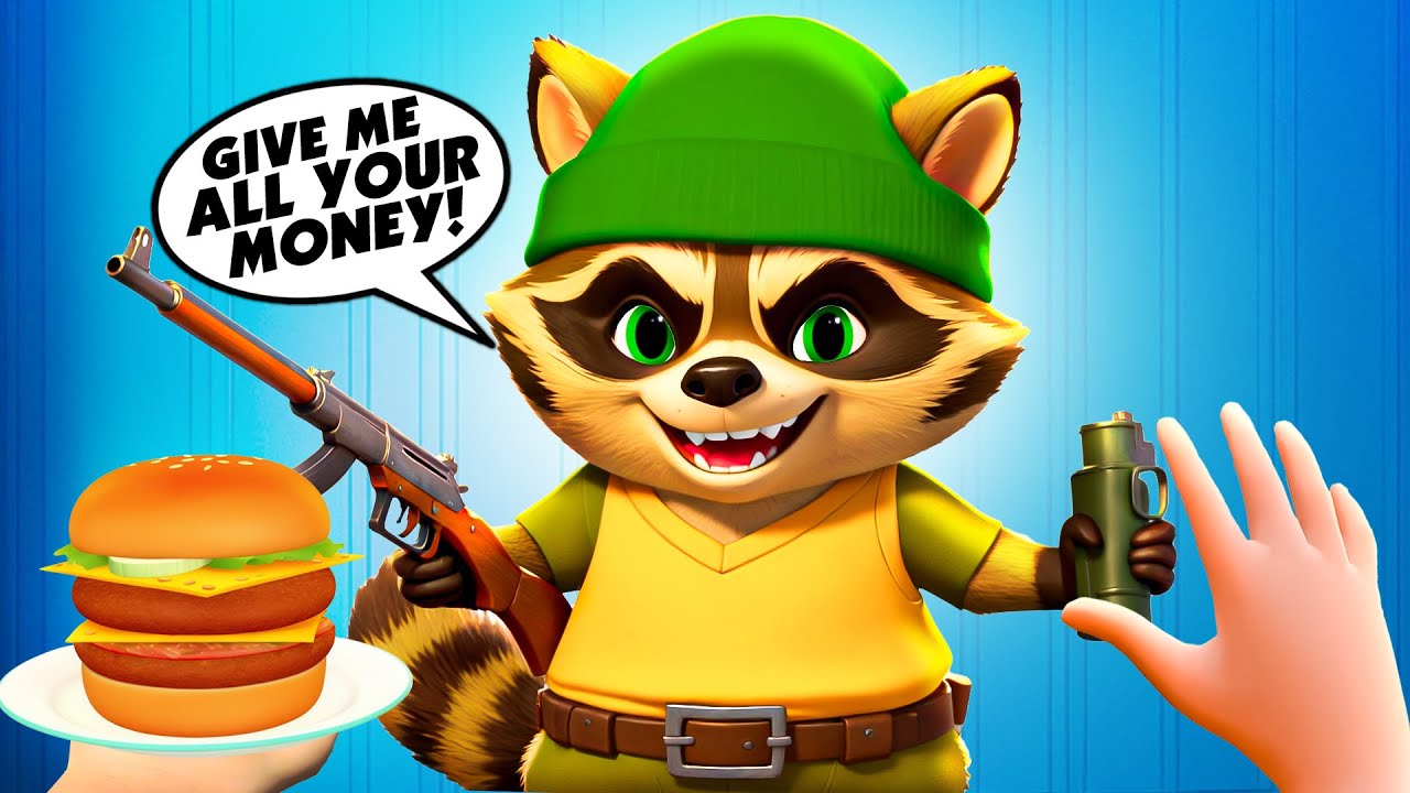 I Was Shot And ROBBED By The EVIL RACCOON! - Cooking Clash VR - YouTube