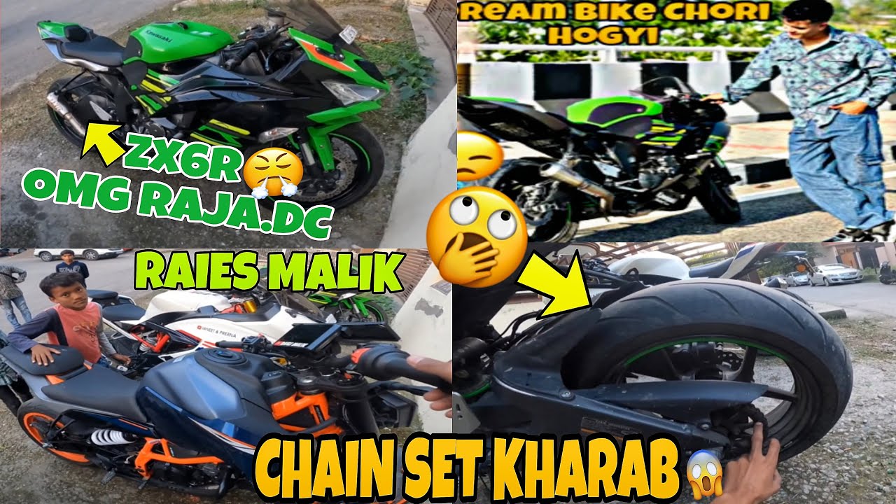 Zx6r CHAIN Set Kharab😰@RajaDc77? RAIES MALIK ki new Duke 390!🫣#youtube ...