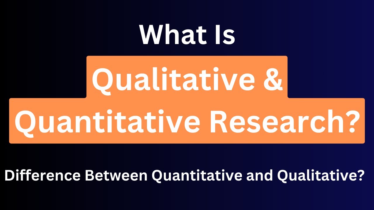 What is quantitative and qualitative Research | Qualitative Vs Quantitative Methods | advantages ...