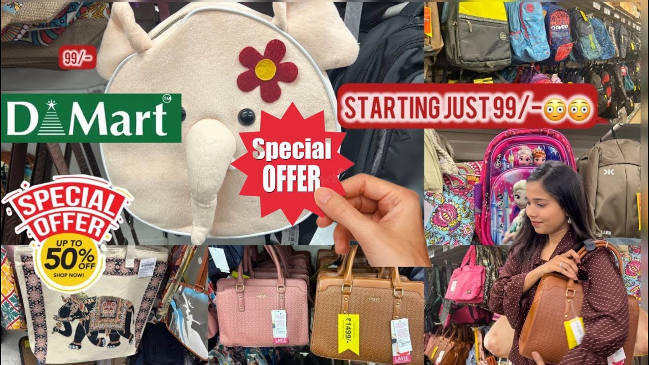 DMart Latest Offers | D'mart Handbags collections|| Ladies purse | # ...