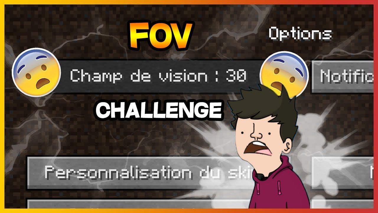 JE JOUE AVEC 30 DE FOV CHALLENGE Minecraft : Skywars - YouTube