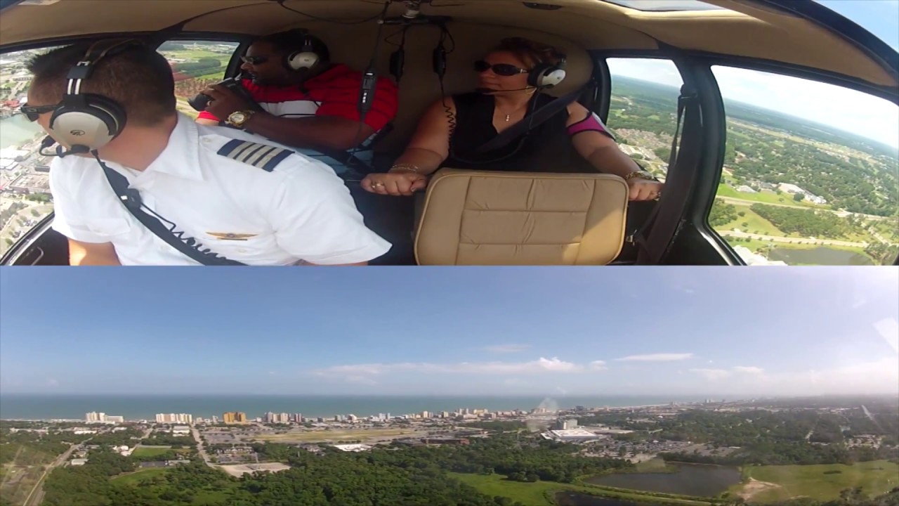 Myrtle Beach Helicopter Ride - Helicopter Adventures 2015 - YouTube