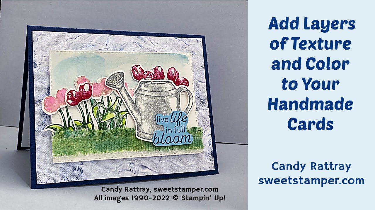Add Layers of Color and Texture to Your Handmade Cards - YouTube