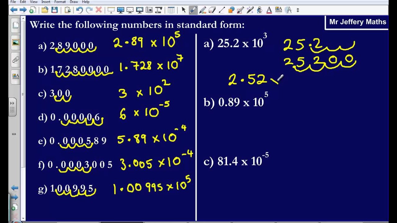 Standard Form 3 (Edexcel GCSE Maths) - YouTube