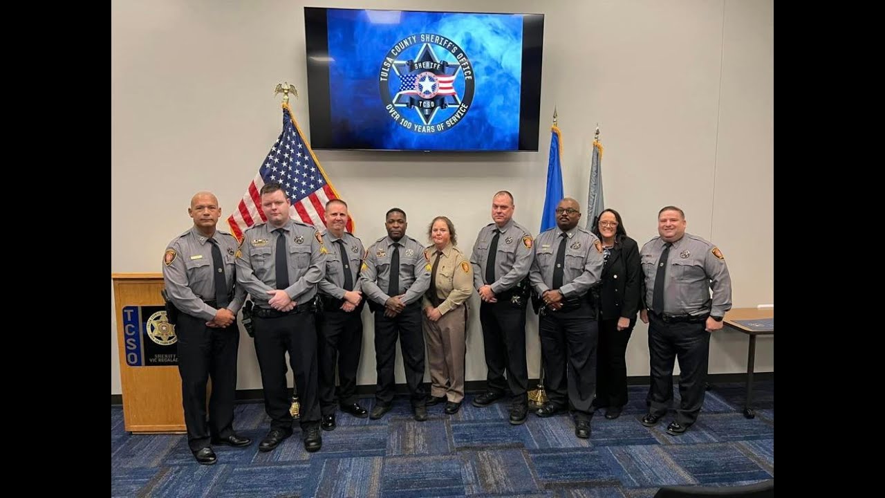 Video: Tulsa County Sheriff's Office celebrates several deputy ...