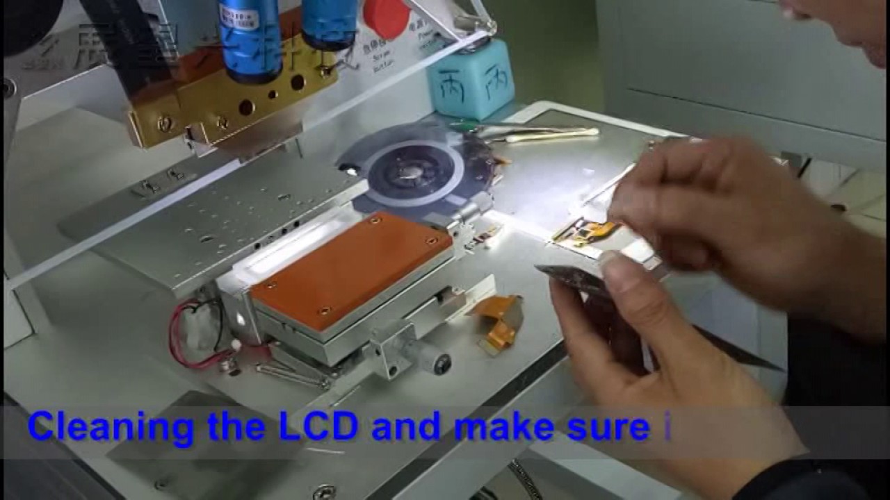 LCD flex cable bonding Repair MAchine of SANSUNG - YouTube