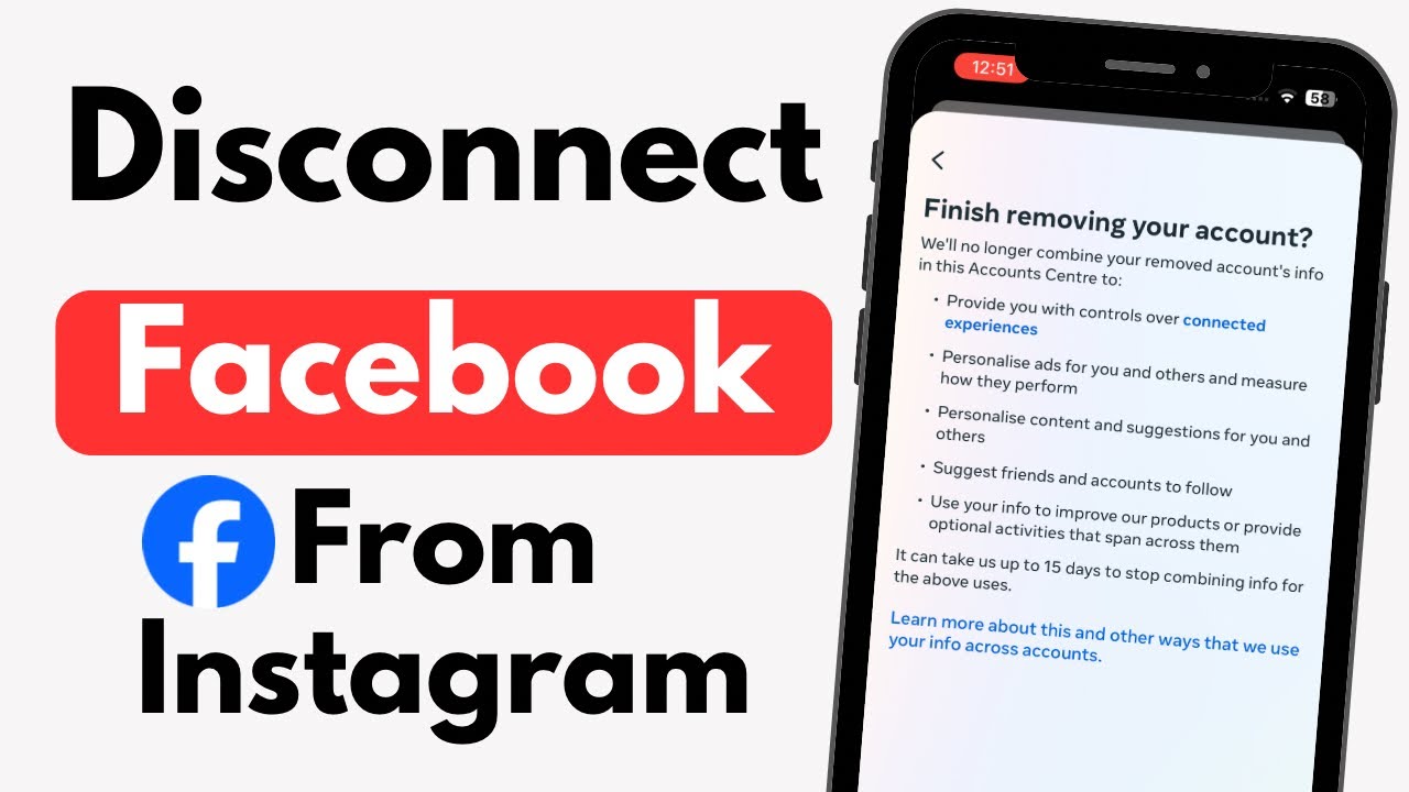 Facebook Ko Instagram Se Kaise Hataye | Disconnect Facebook From ...