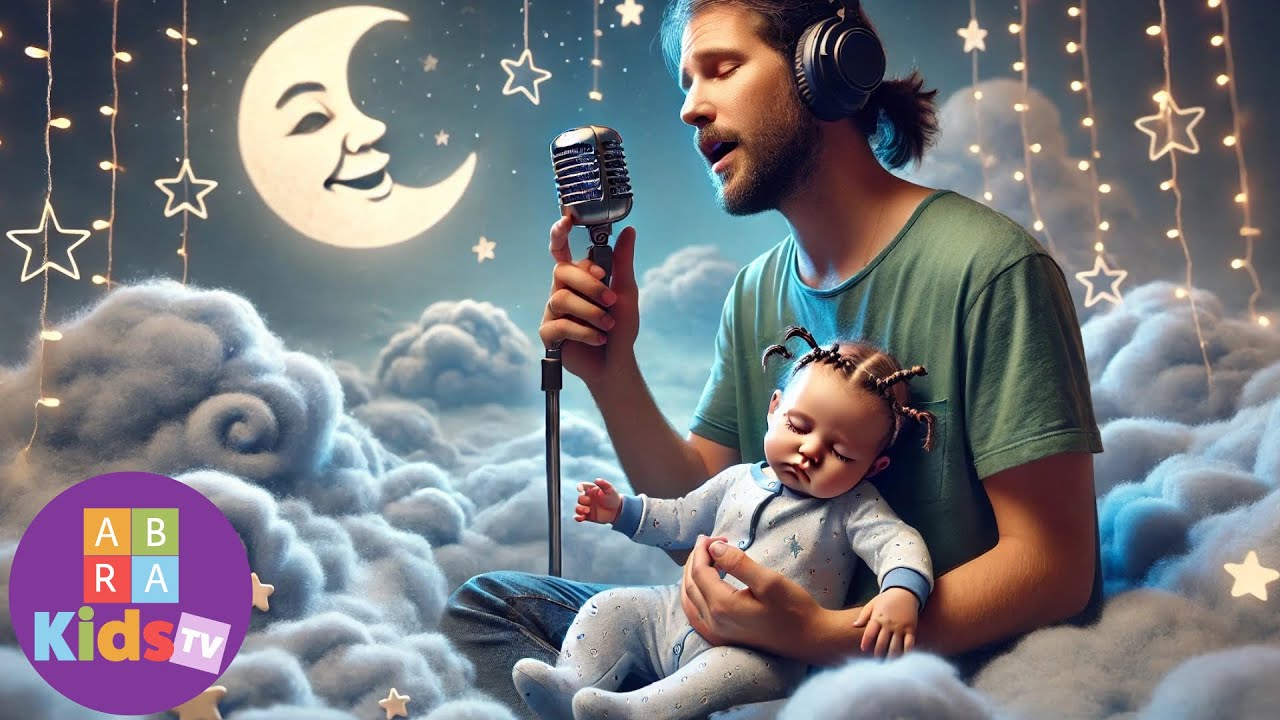 Father Sings a Lullaby to her Baby ♫ Mozart Brahms Lullaby 💤 Baby Sleep ...