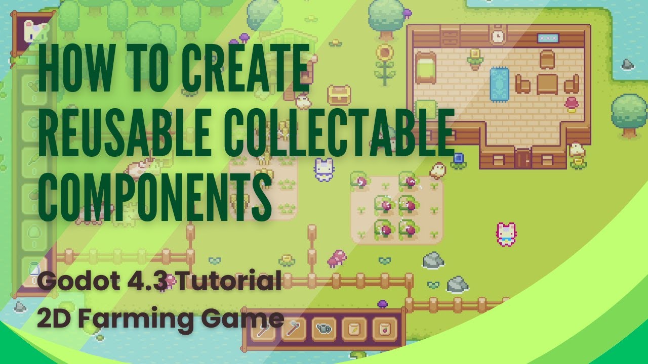 How To Create Reusable Collectable Components Godot Tutorial 2d Top Down Game Pt 14 Youtube
