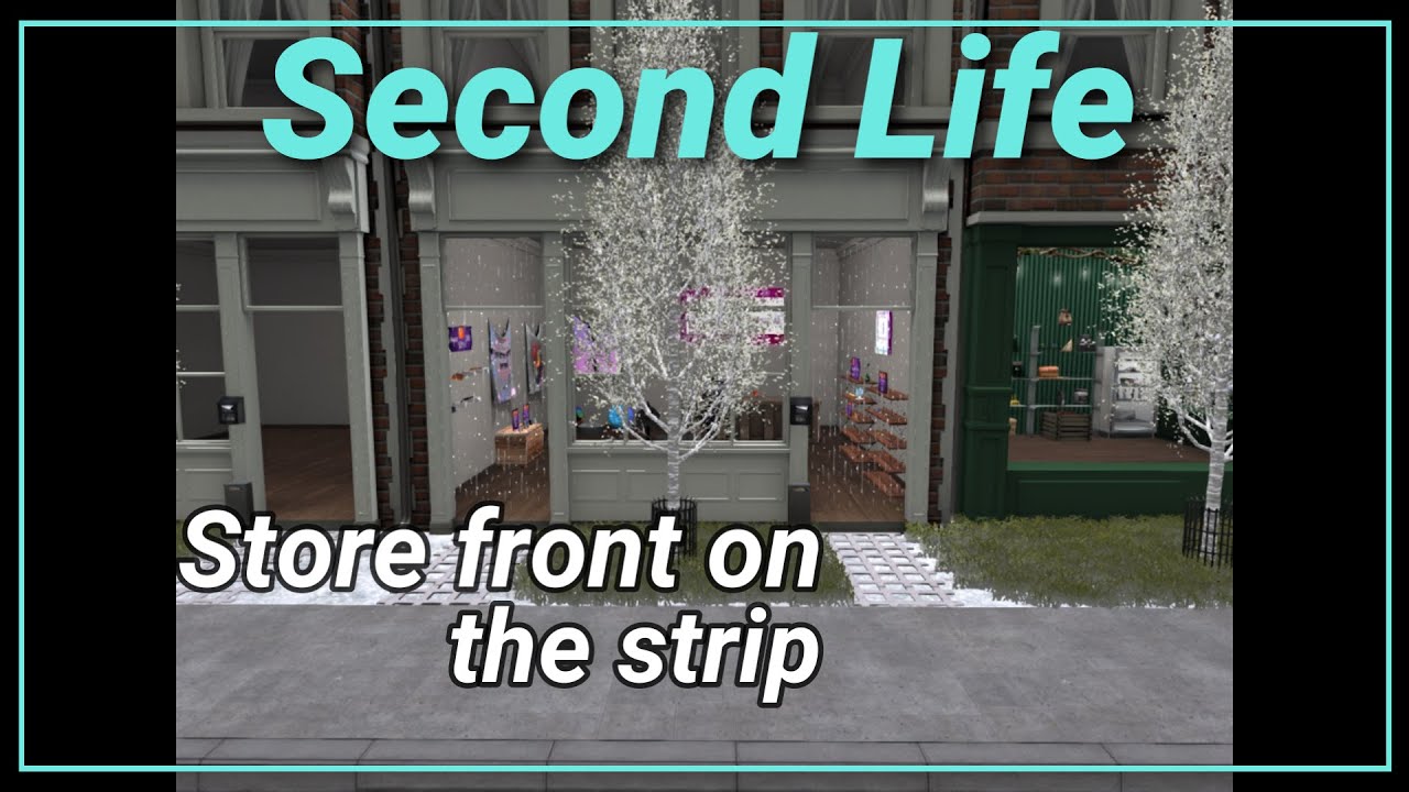 Store front on the Strip IN Second Life || MystoryRP - YouTube