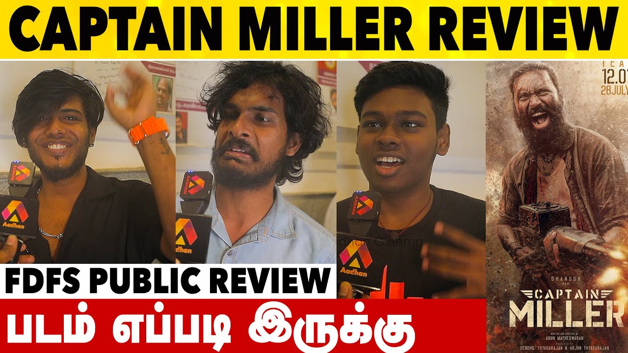 Captain Miller Movie Public Review | Tamil Movie Review | Dhanush | G V ...