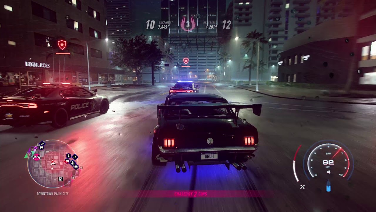 NFS heat cop chase - YouTube