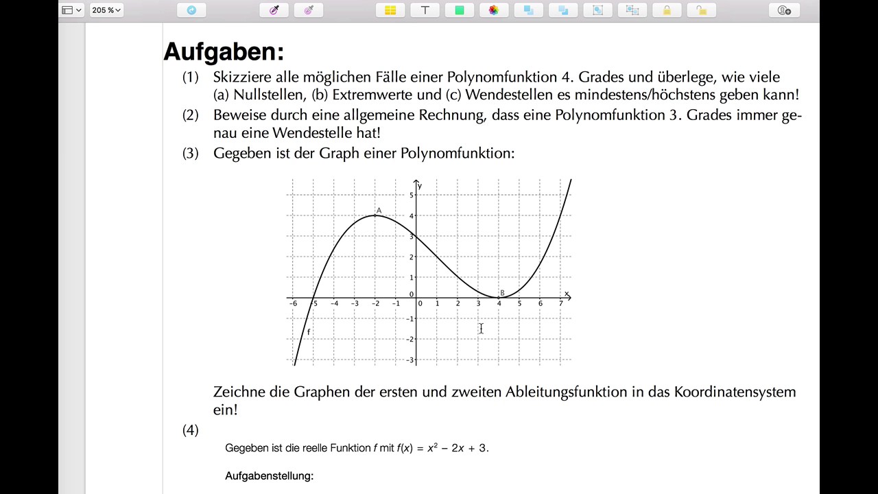 FC7 Graphisches Ableiten Teil 2 (GeoGebra) - YouTube