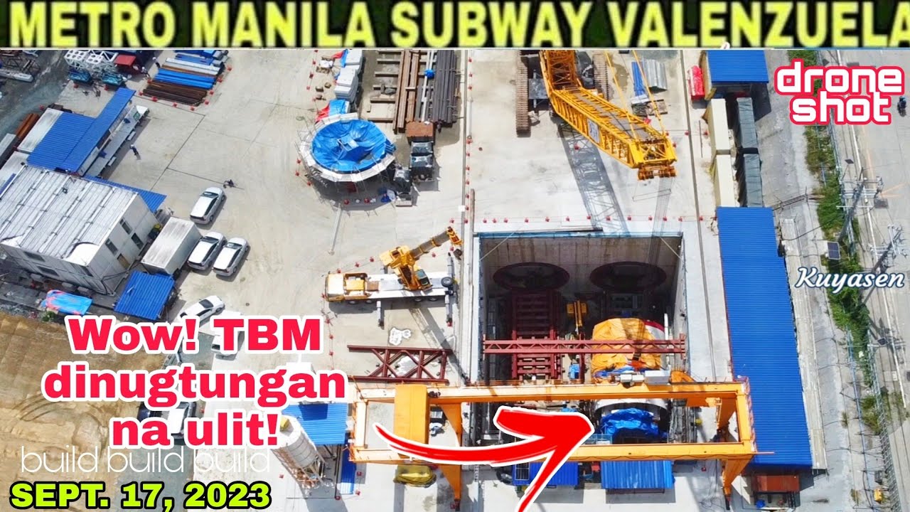 TBM dinugtungan na ulit!METRO MANILA SUBWAY UPDATE VALENZUELA SEPT.17 ...