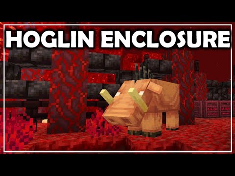 How to Build a Hoglin Enclosure - Minecraft 1.16 - YouTube