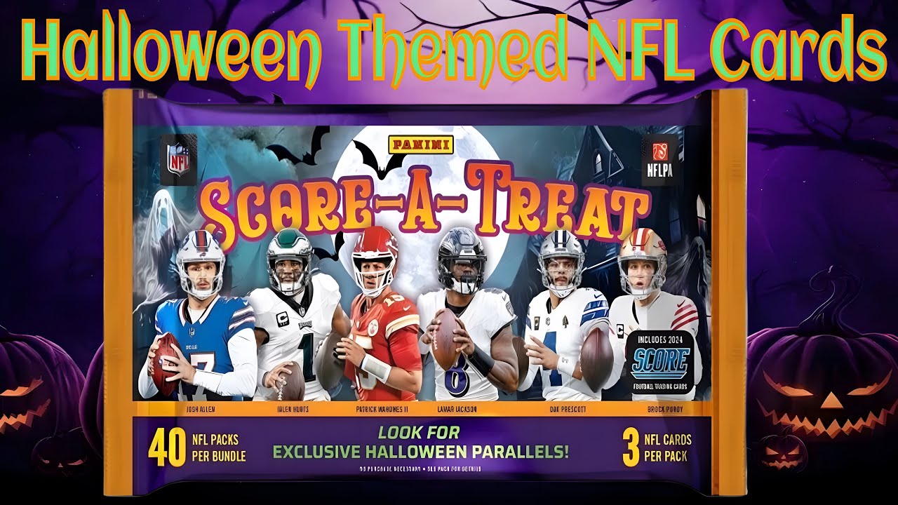 Panini Score-A-Treat: 40 Pack NFL Halloween Cards Bundle - Let’s Open ...