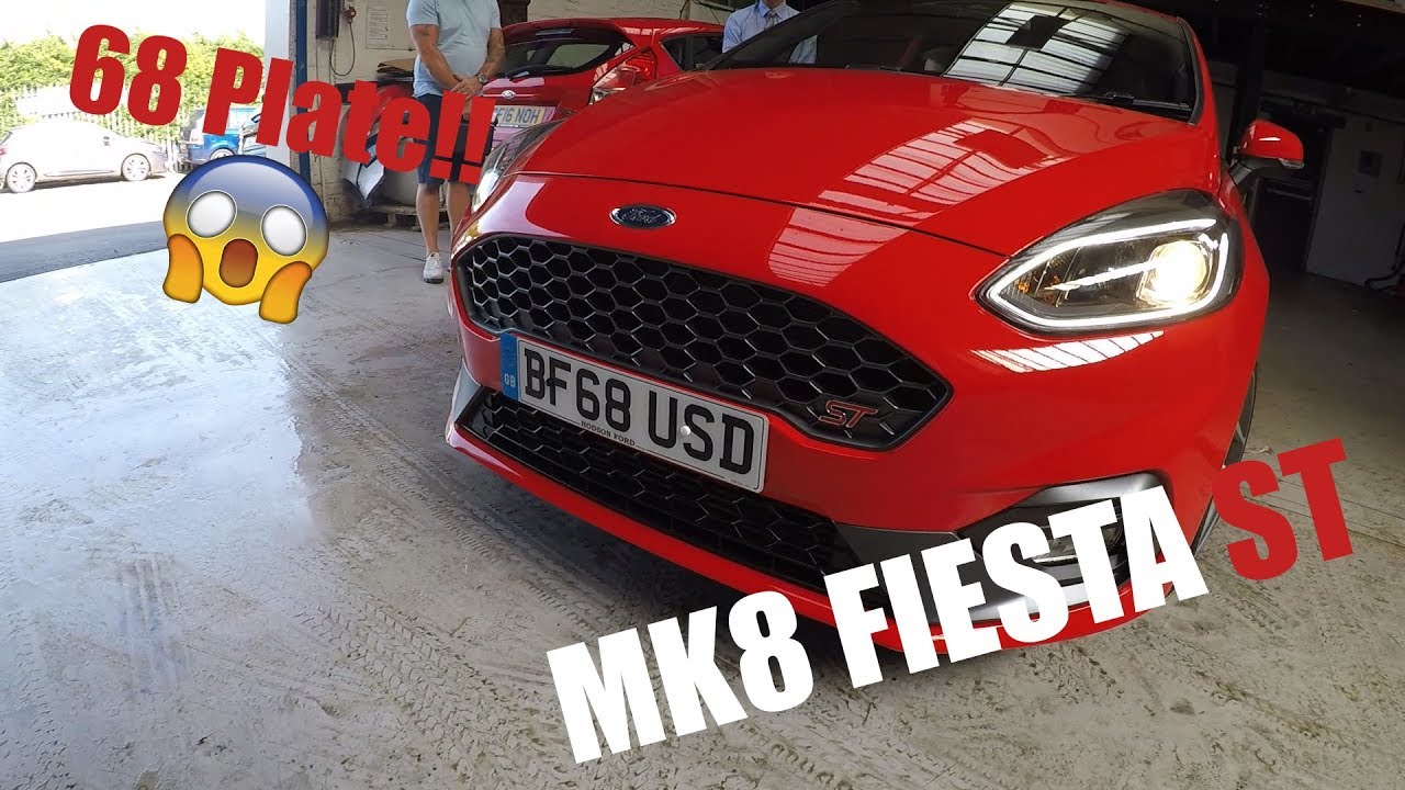 COLLECTING BRAND NEW 68 PLATE FORD FIESTA MK8 ST (ONE OF FIRST IN UK ...