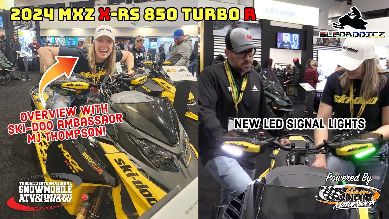 NEW 2024 Ski-Doo MXZ X-RS 850 Turbo R with Ski-Doo Ambassador MJ ...