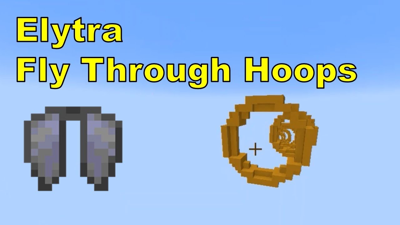 Cubecraft Elytra Fly Through Hoops Perfect Score 50/50 - YouTube