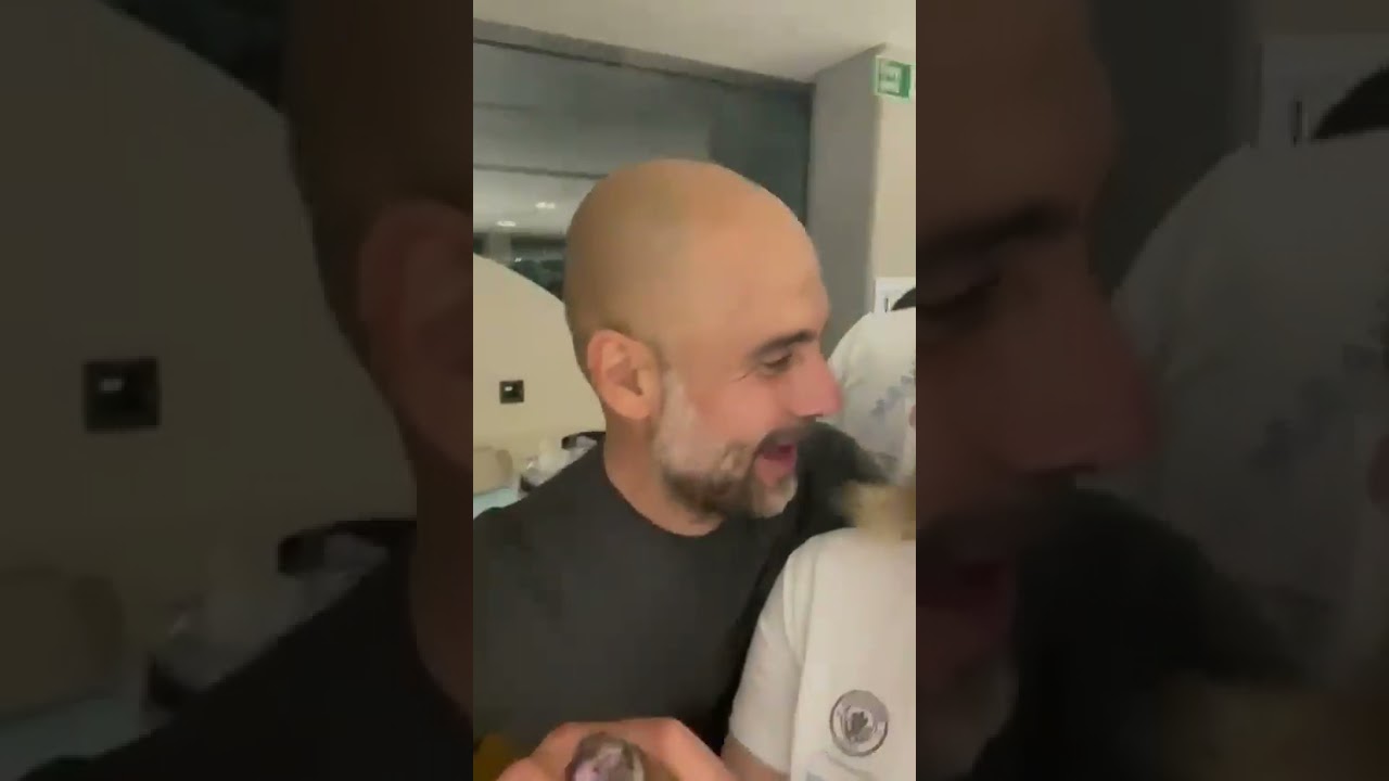 Joseph pep guardiola smokes cigar celebration manchester city premier ...