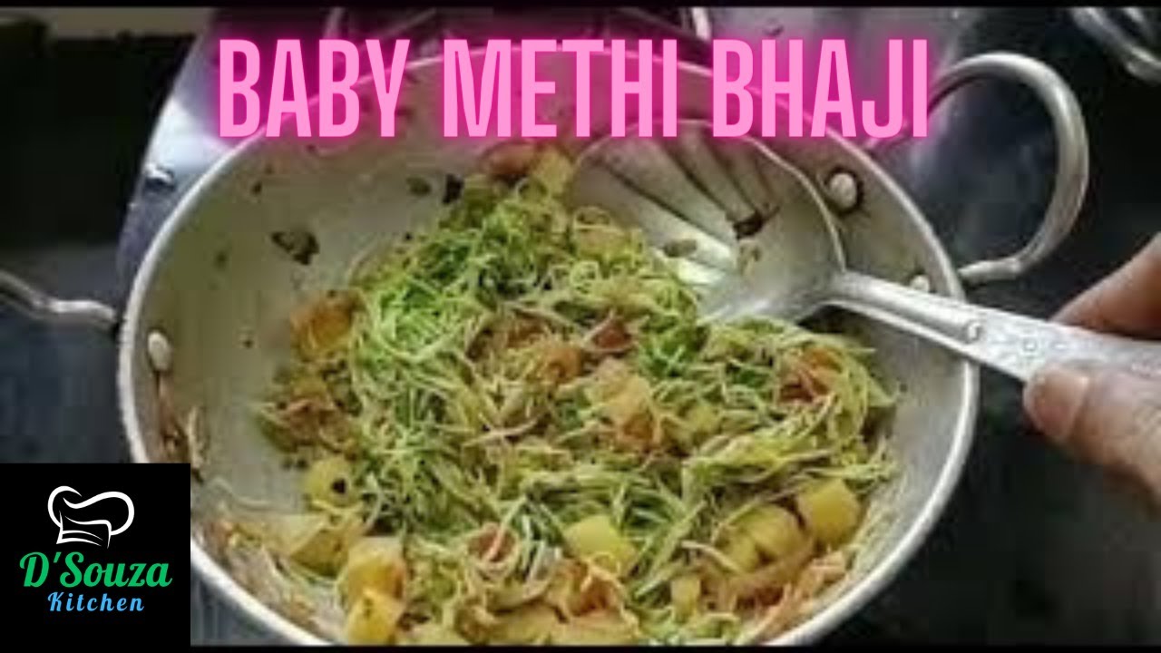 Baby Methi Bhaji recipe | Baby Fenugreek leaves with potato recipe ...