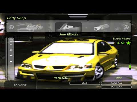 NFS Underground 2 Lancer Evo VIII Customization - YouTube