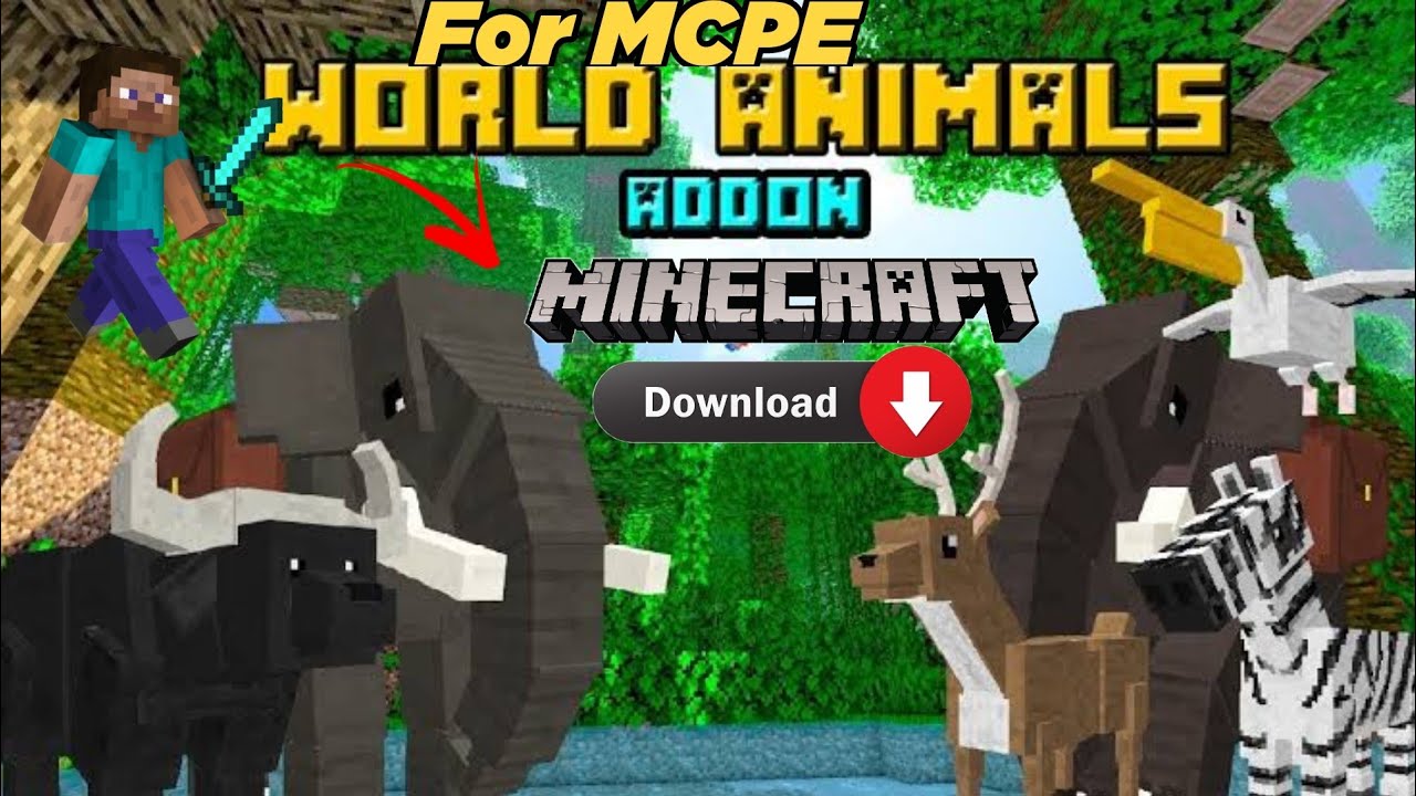 DOWNLOAD MORE ANIMALS MOD FOR MINECRAFT POCKET EDITION ANIMAL ADDON FOR ...